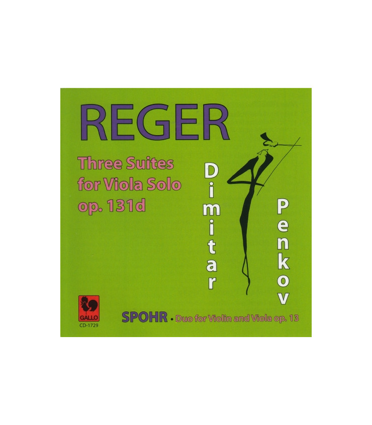 Max Reger - Three Suites op. 131d for viola solo - Disques Dom-Forlane